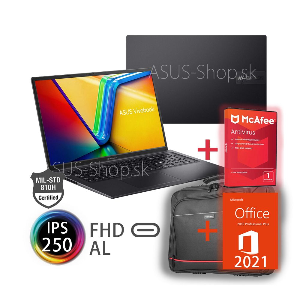 ASUS VivoBook 15 X1504ZA FHD i3-1215U UHD 512GB SSD 8GB W11H strieborný ...
